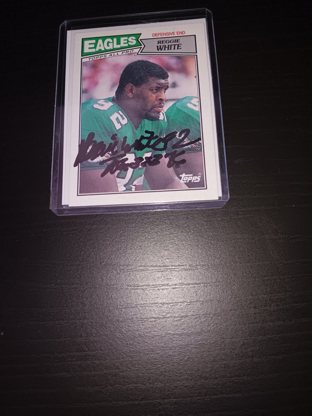 Reggie White Autographed Card With Coa - Etsy