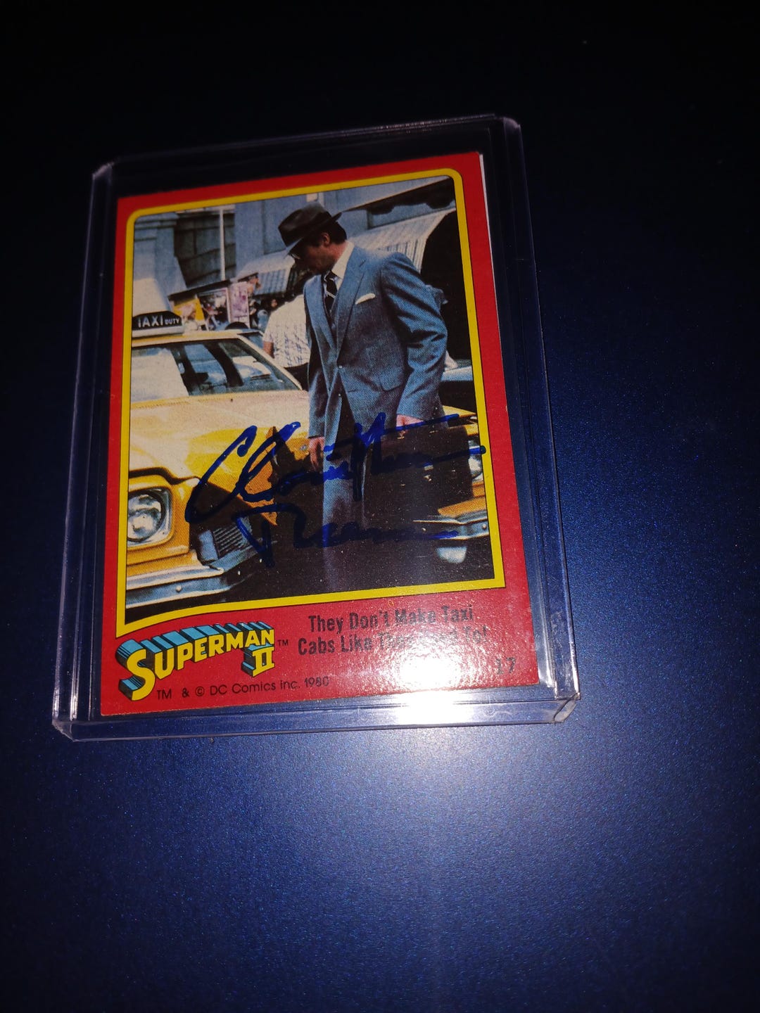 Christopher Reeve Autographed Superman Card With Coa - Etsy