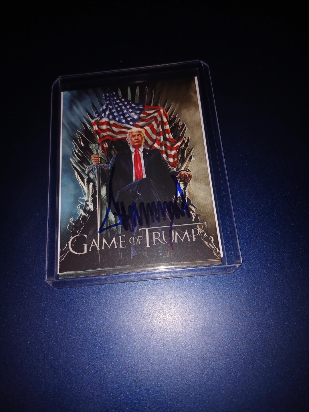 Donald Trump Autographed Card With Coa - Etsy
