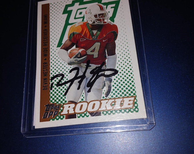 Devin Hester Autographed Rookie Card With Coa - Etsy