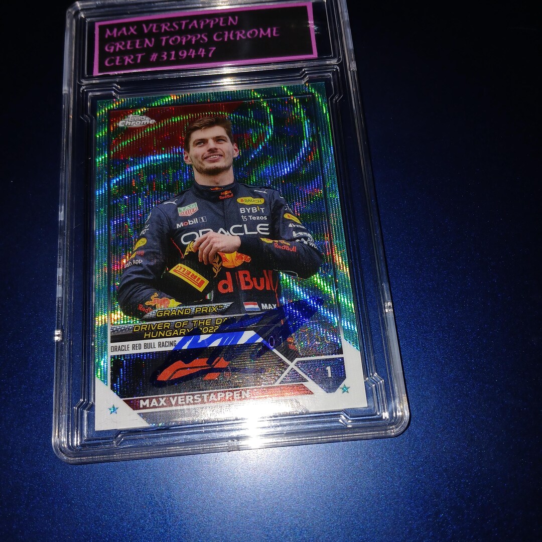Max Verstappen Autographed Card With Cert - Etsy