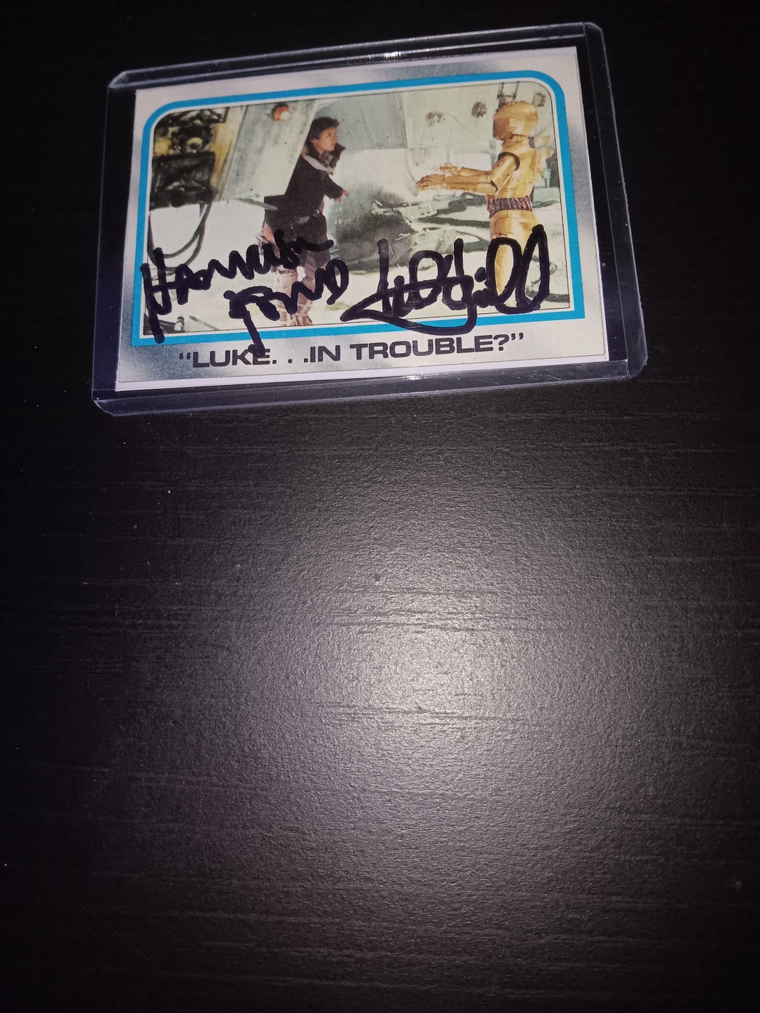 Mark Hamill, Luke Skywalker, Harrison Ford Autographed Card With Coa - Etsy