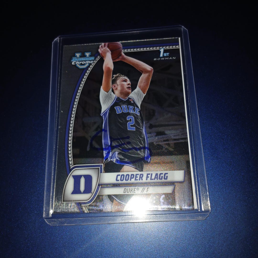 Cooper Flagg Autographed Card With Coa - Etsy