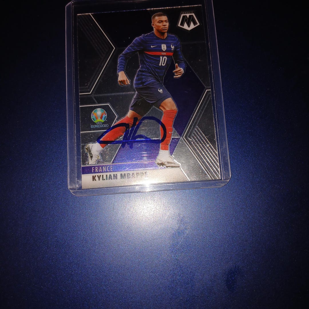 Kylian Mbappé Autographed Card With Coa - Etsy