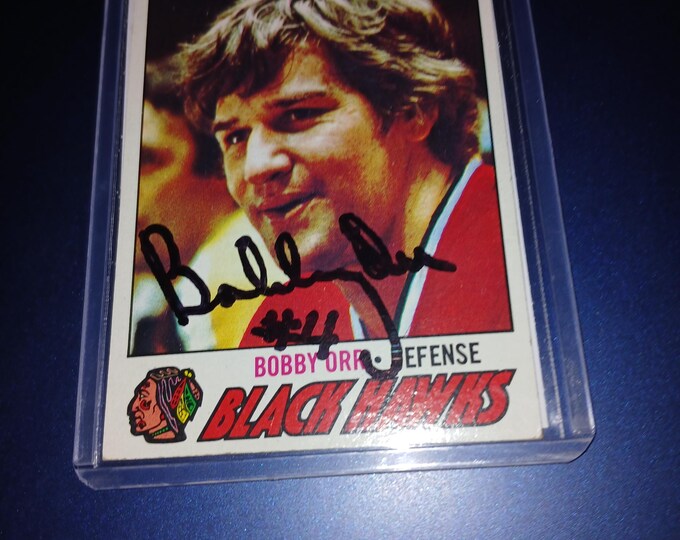 Bobby Orr Autographed Card With Coa - Etsy