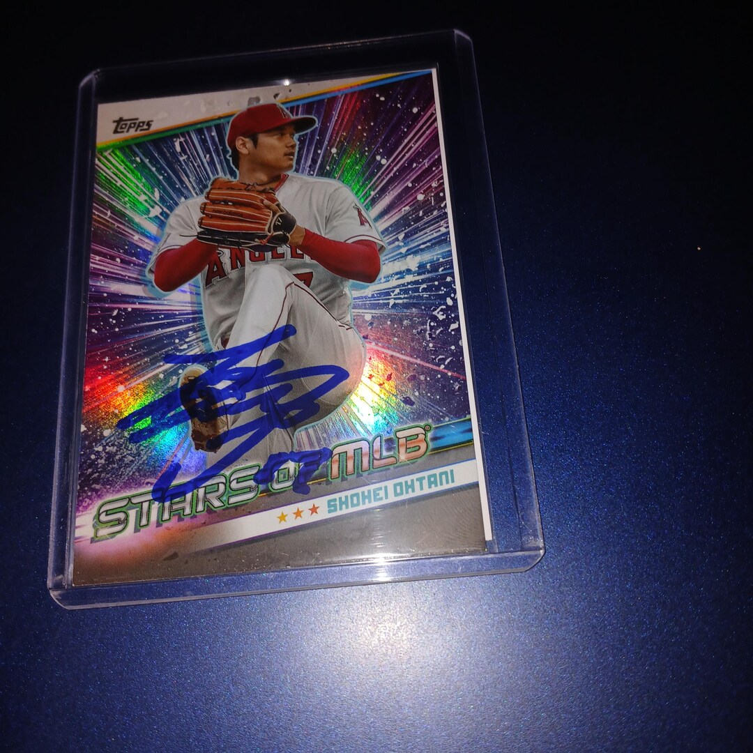 Shohei Ohtani Autographed Card With Cert - Etsy