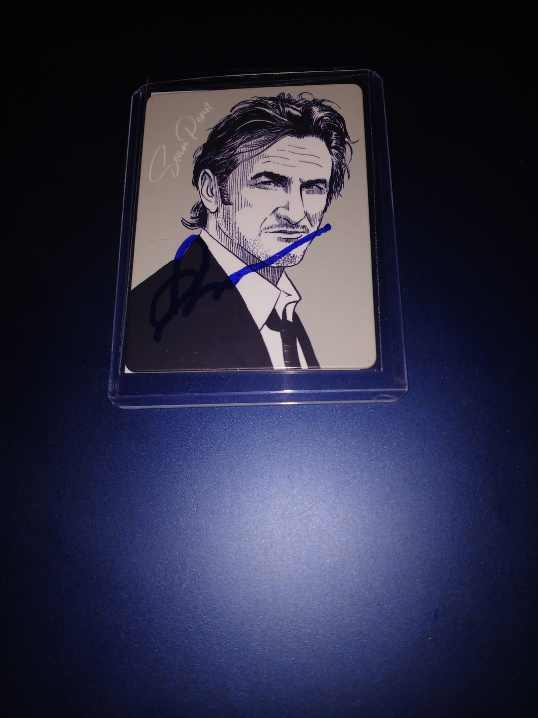 Sean Penn Autographed Card With Coa - Etsy