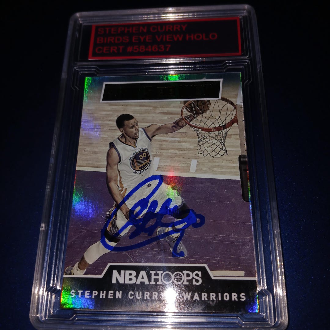 Stephen Curry Autographed Card With Cert - Etsy