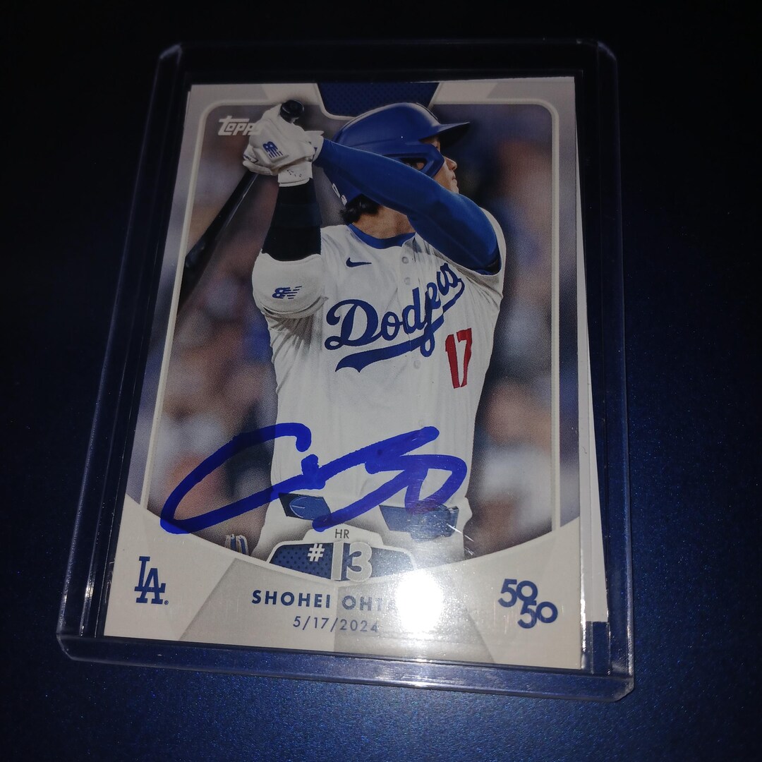 Shohei Ohtani Autographed Card With Cert - Etsy