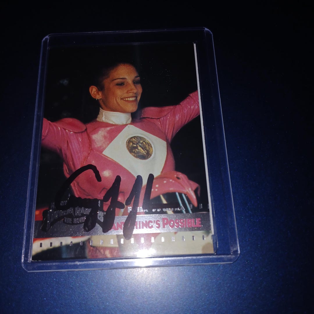 Amy Jo Johnson Autographed Power Rangers Card With Cert - Etsy