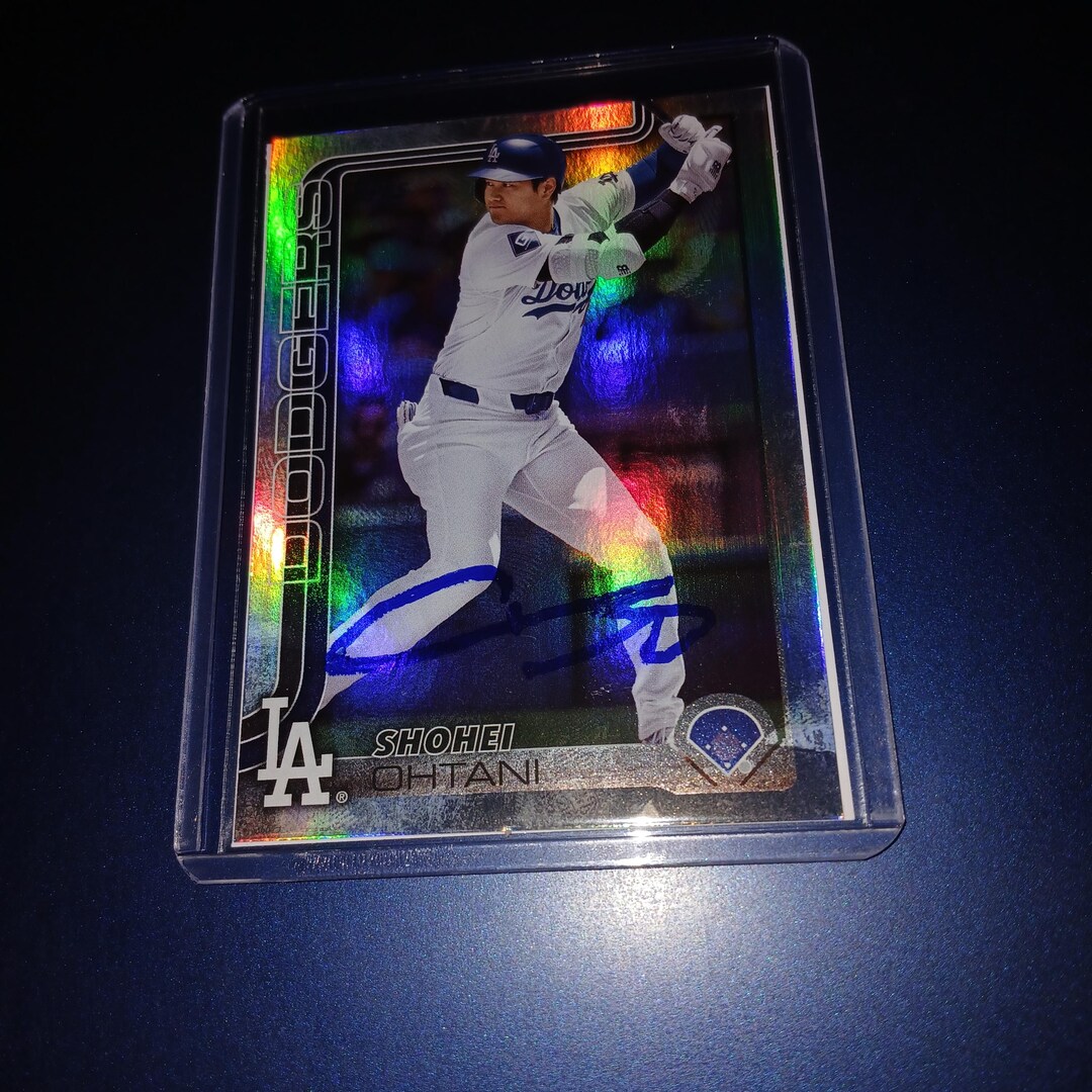 Shohei Ohtani Autographed Card With Coa - Etsy