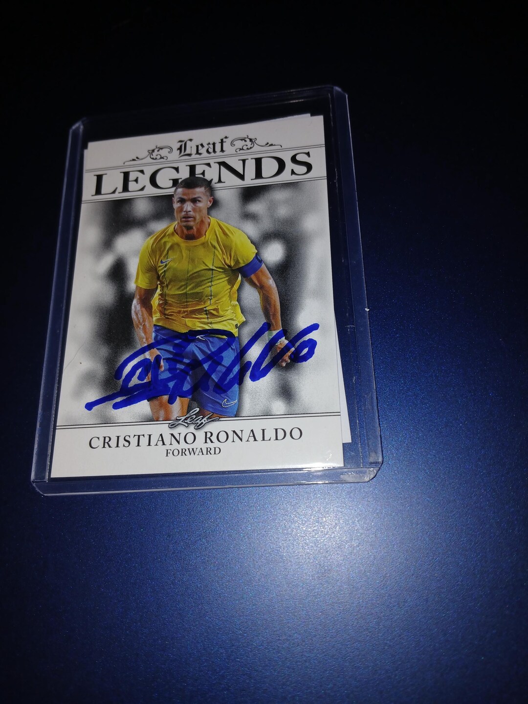 Cristiano Ronaldo Autographed Card With Coa - Etsy