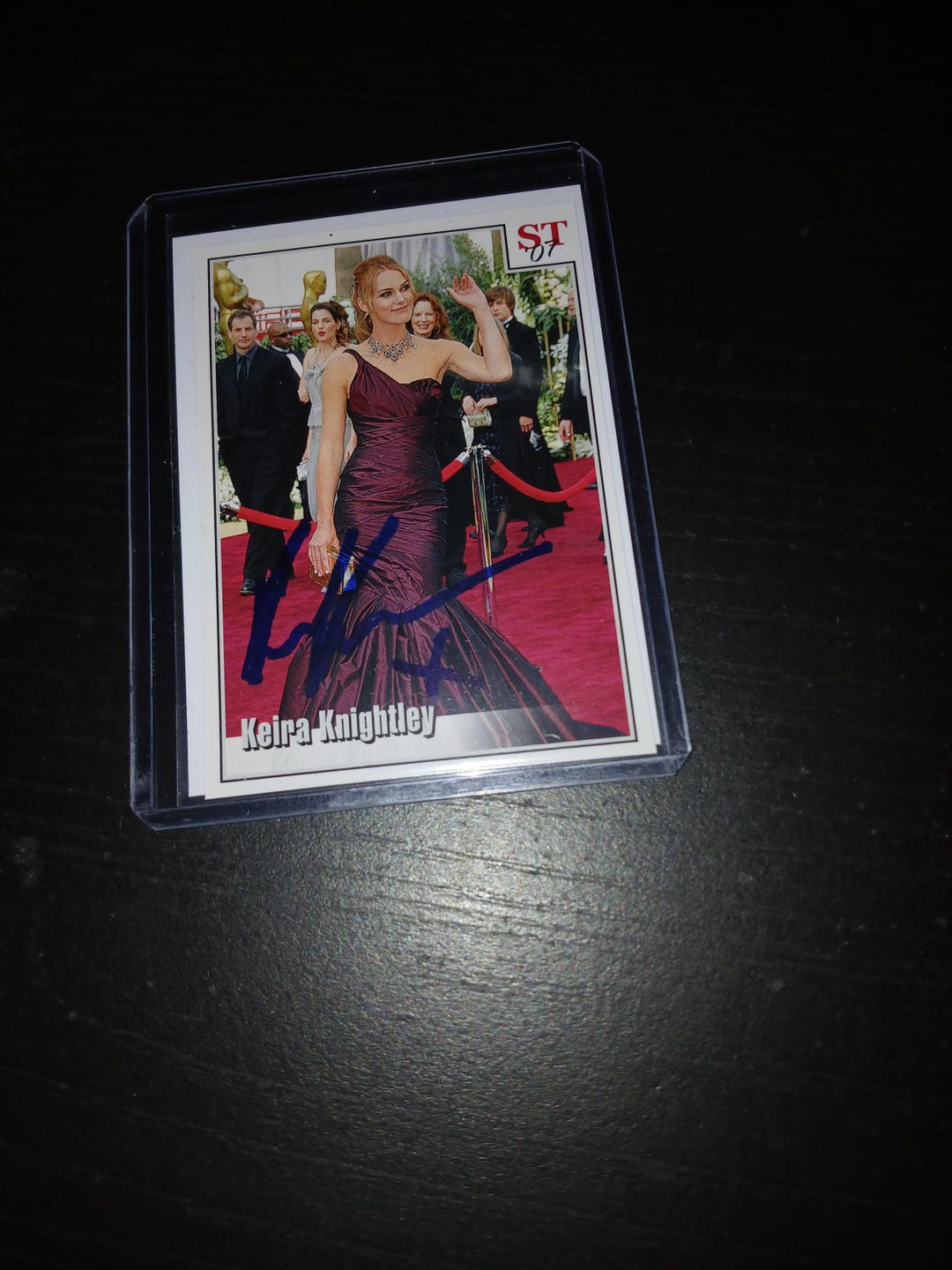 Keira Knightley Autographed Card With Coa - Etsy