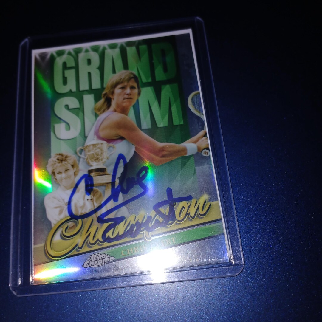 Chris Evert Autographed Card With Cert - Etsy