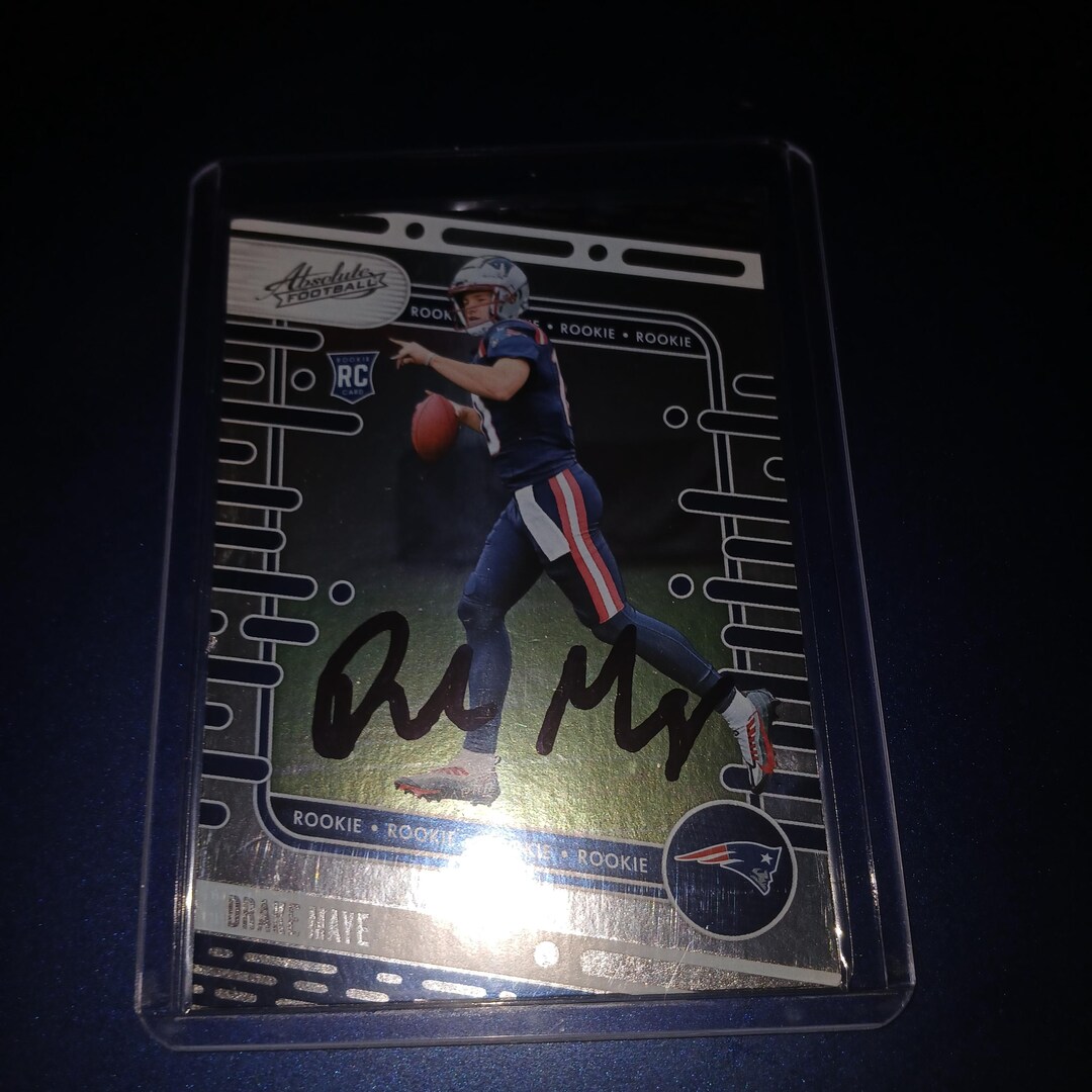Drake Maye Autograph Rookie Card With Cert - Etsy
