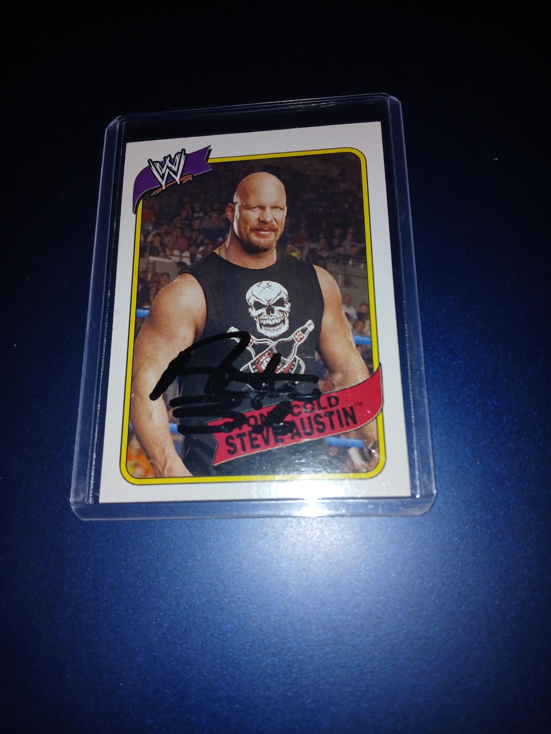 Stone Cold Steve Austin Autographed Card With Coa - Etsy