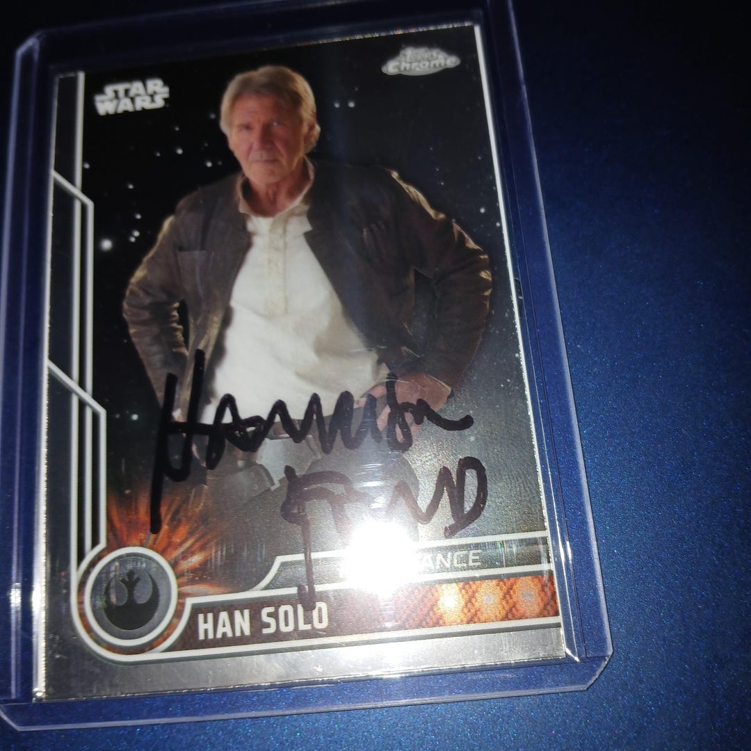 Harrison Ford Autographed Card With Cert - Etsy