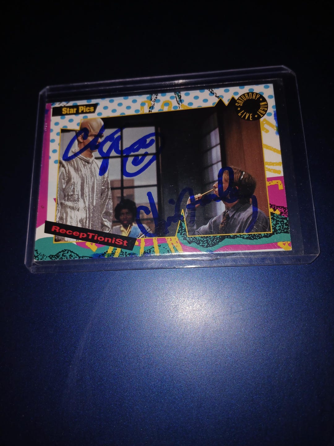 Adam Sandler, Chris Farley Autographed Card With Coa - Etsy