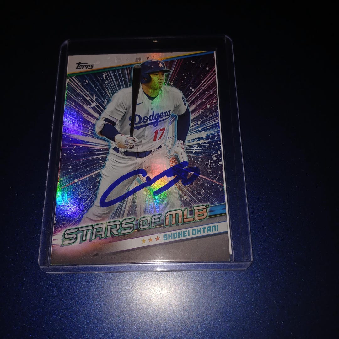 Shohei Ohtani Autographed Card With Cert - Etsy