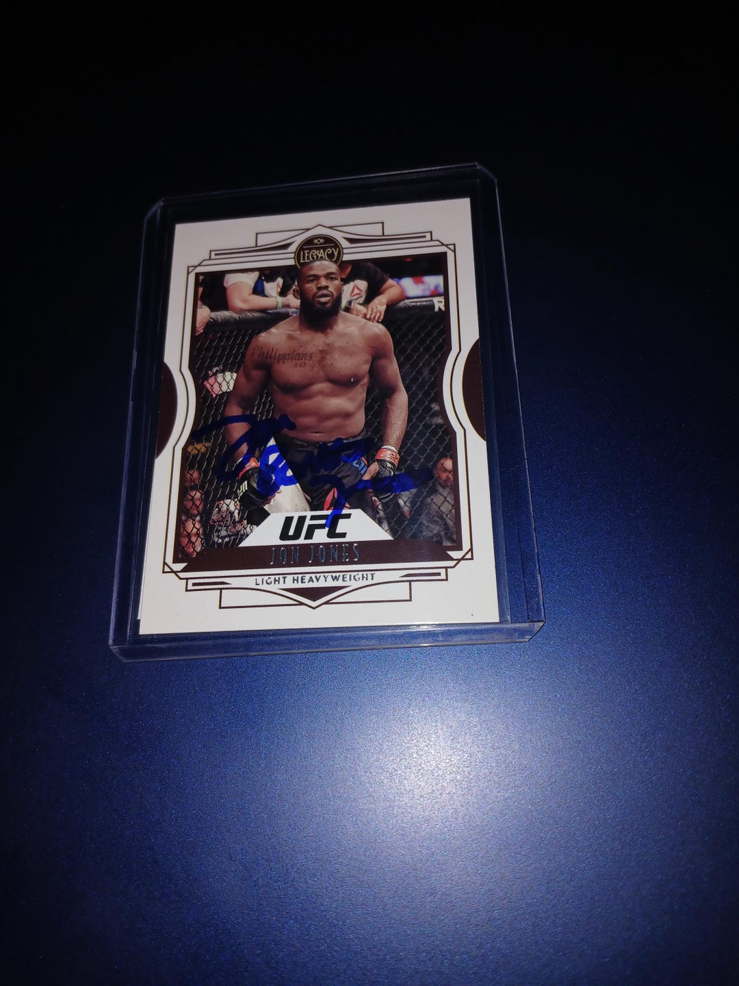 Jon Jones Autographed Card With Coa - Etsy