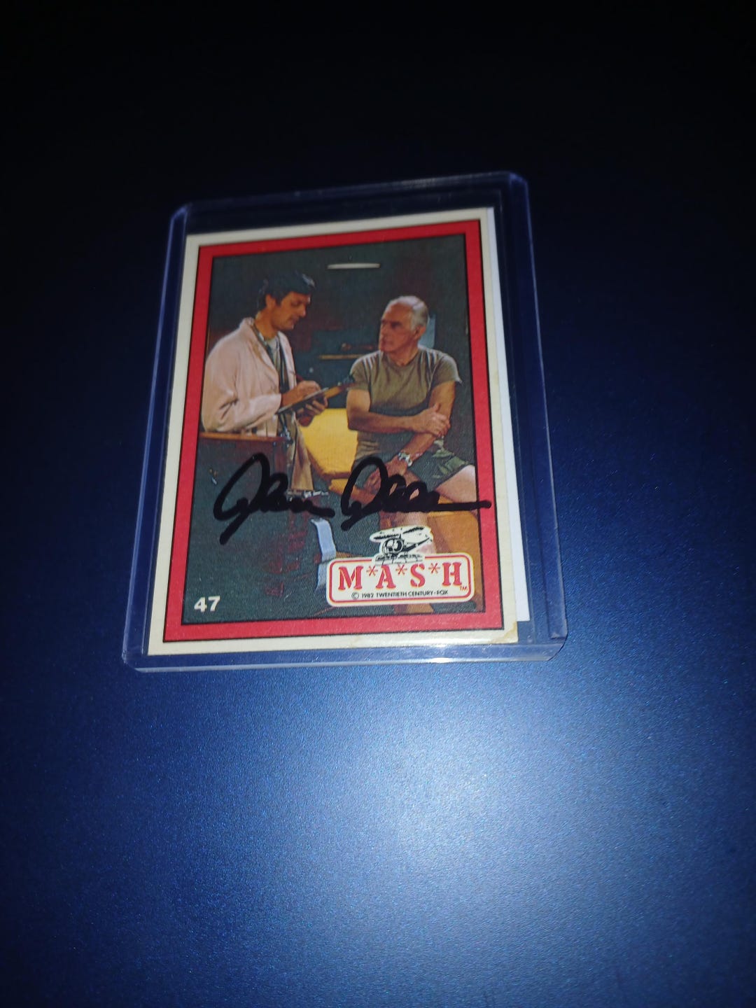Alan Alda Autographed MASH Card With Coa - Etsy