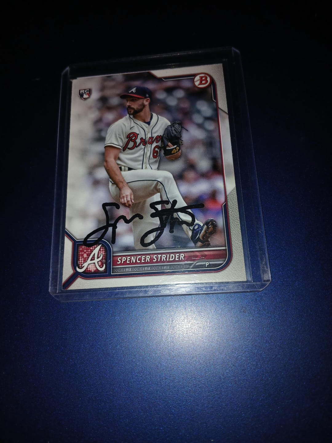 Spencer Strider Autographed Rookie Card With Coa - Etsy