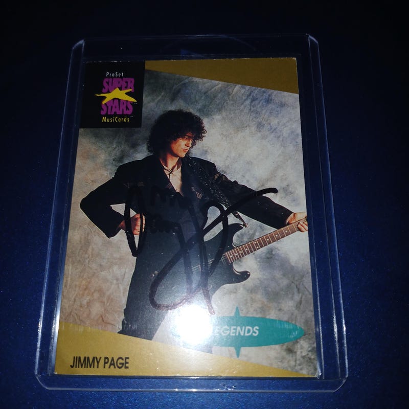 Jimmy Page Autographs - Etsy