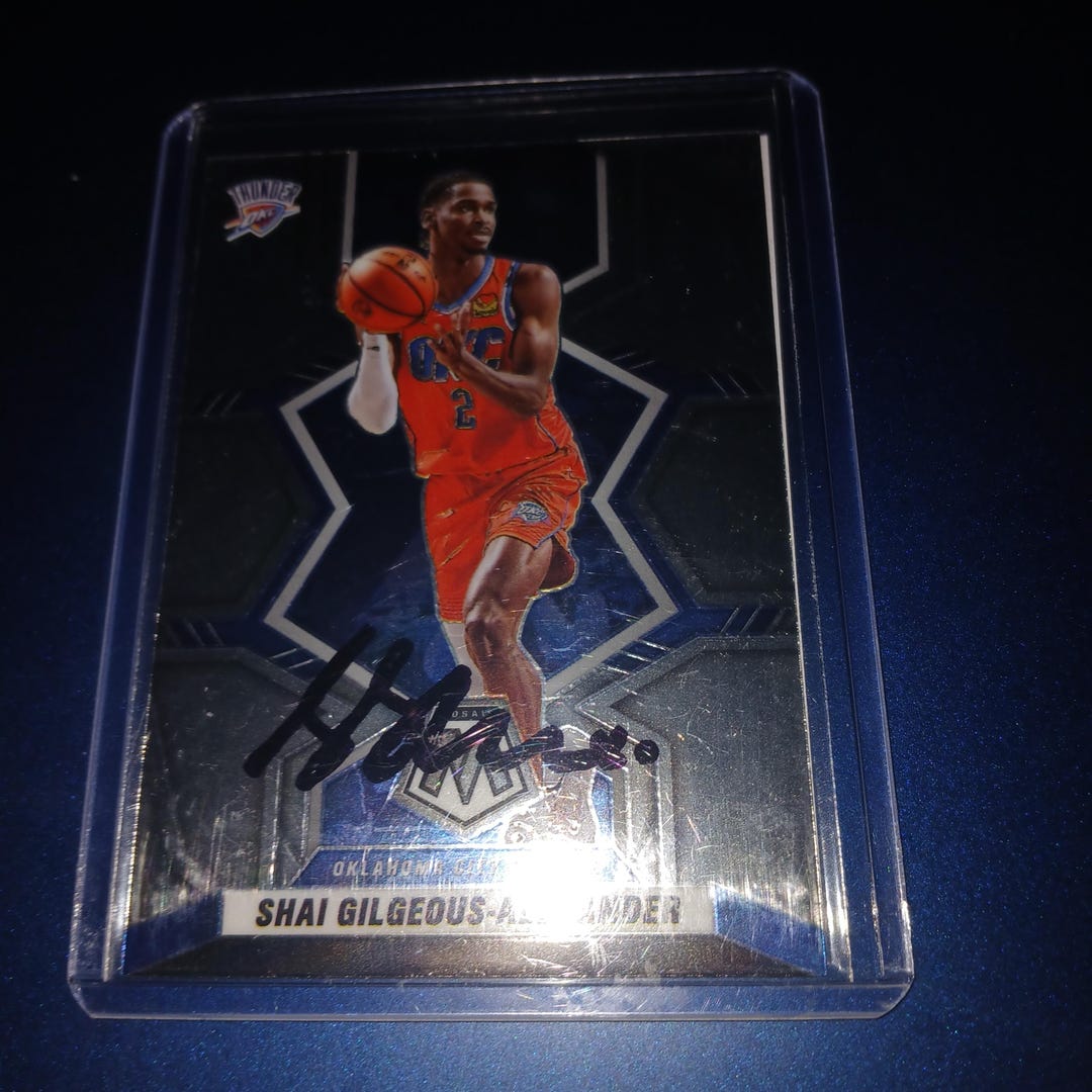 Shai Gilgeous-alexander Autographed Card With Cert - Etsy