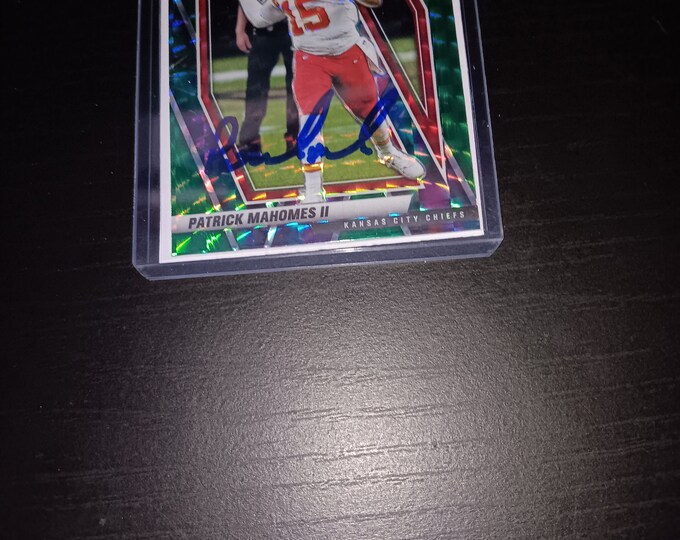 Patrick Mahomes Autographed Card With Coa - Etsy