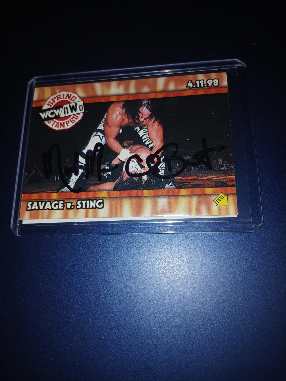 Macho Man Randy Savage, Chris Benoit Autographed Card With Coa - Etsy