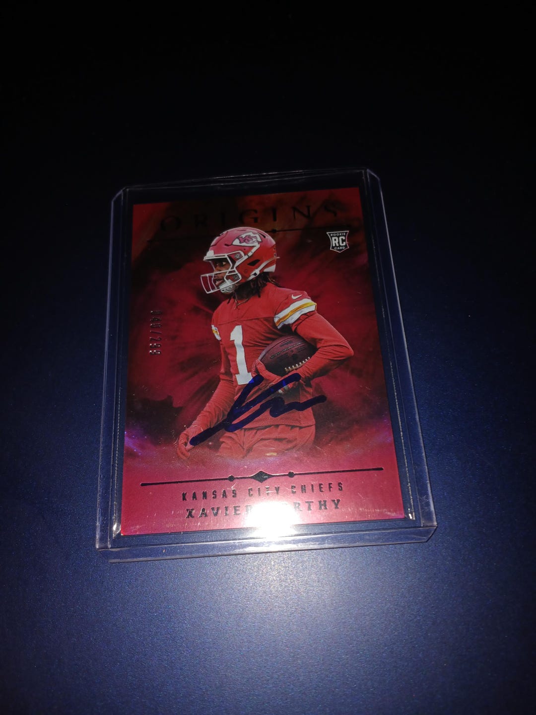 Xavier Worthy Autographed Rookie Card With Coa - Etsy