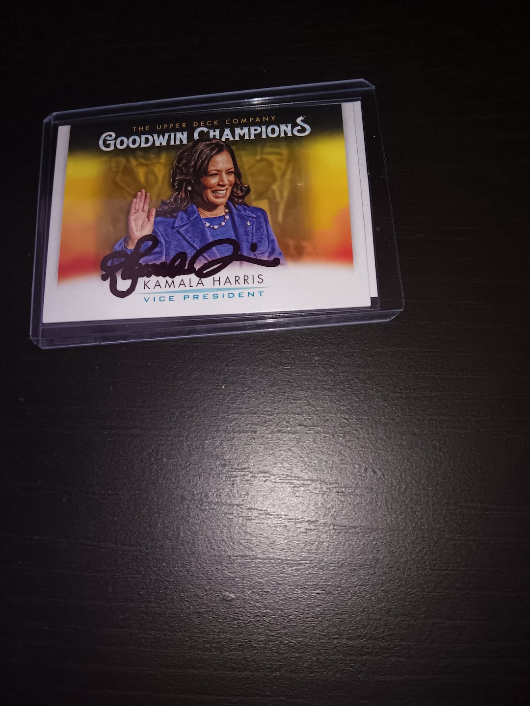 Kamala Harris Autographed Card With COA - Etsy