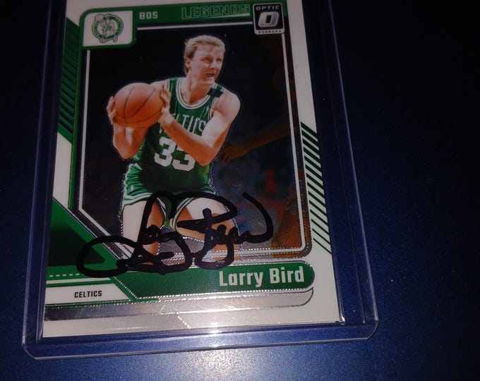 Larry Bird Autographed Card With Cert - Etsy