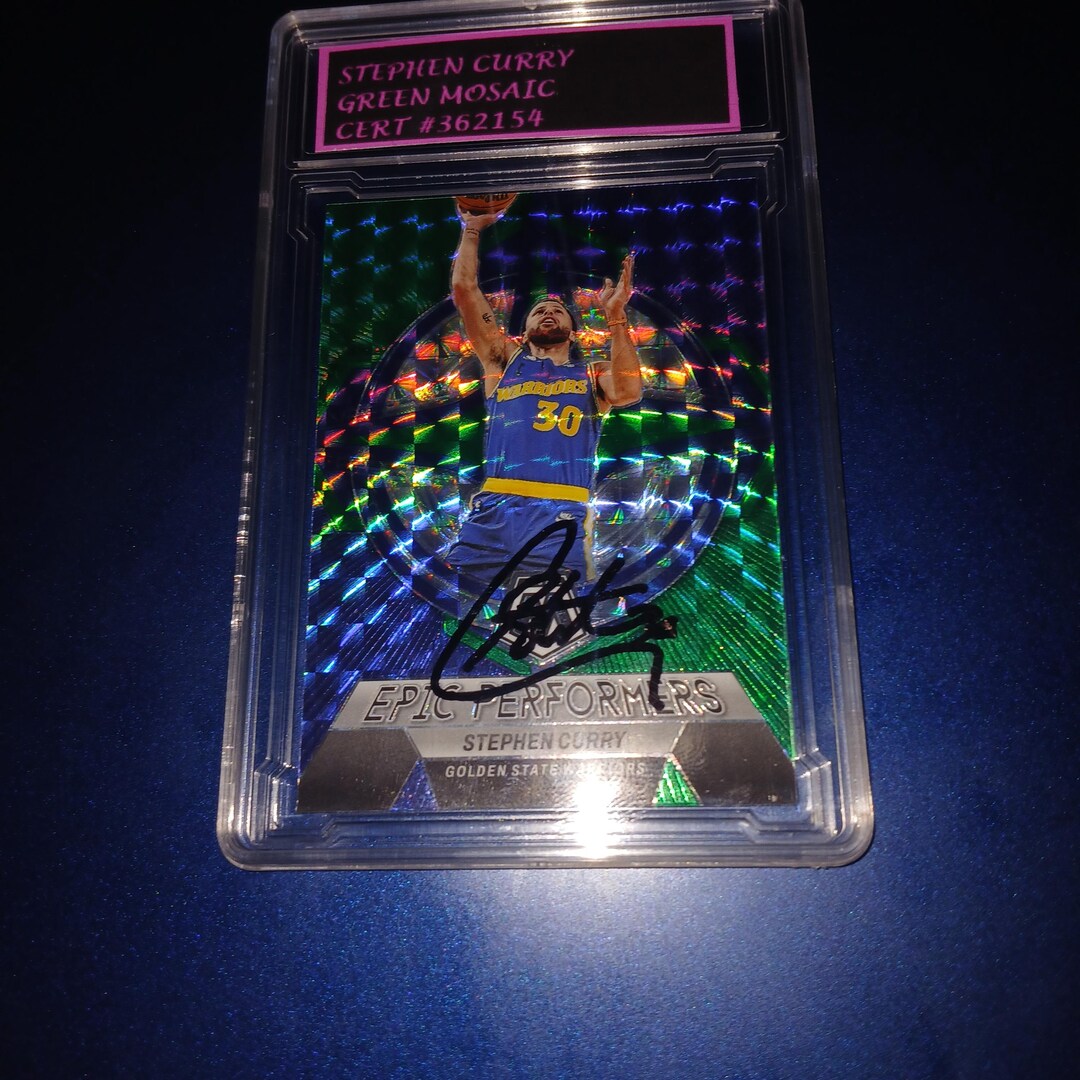 Stephen Curry Autographed Card With Coa - Etsy