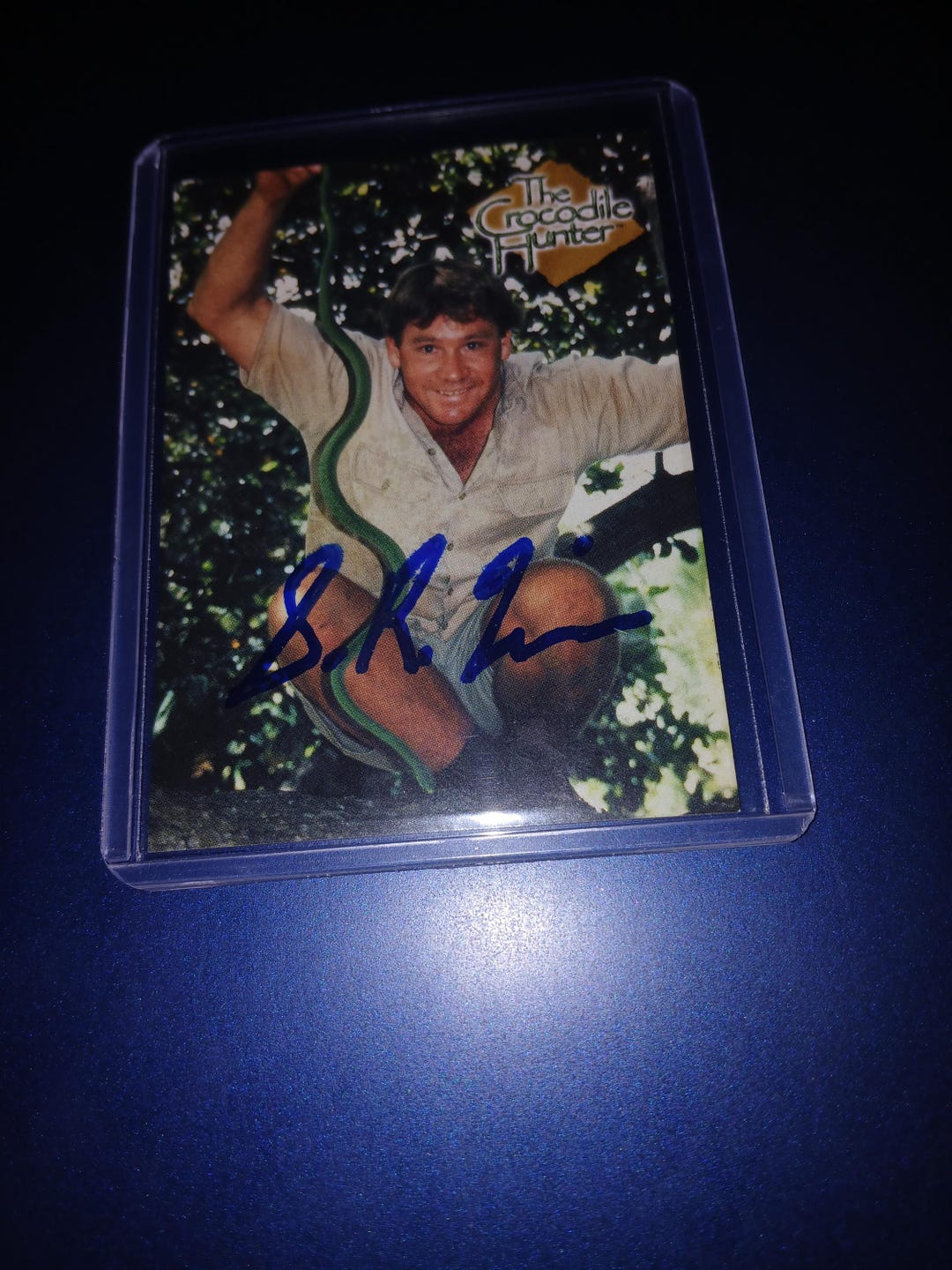 Steve Irwin Autographed Card With Coa - Etsy