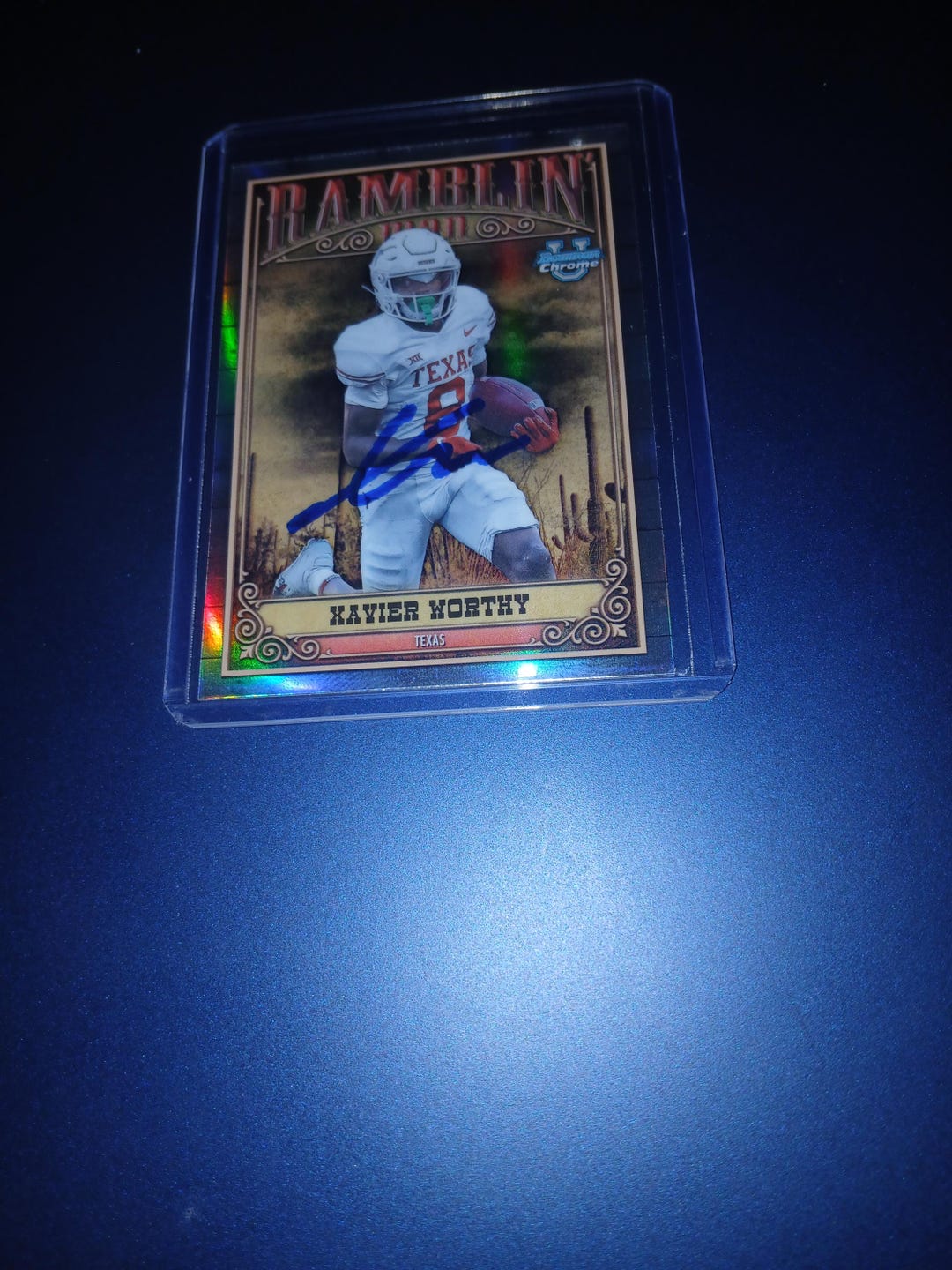 Xavier Worthy Autographed Rookie Card With Coa - Etsy