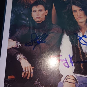 Steven Tyler, Joe Perry, Joey Kramer Autographed Promo With Coa ...