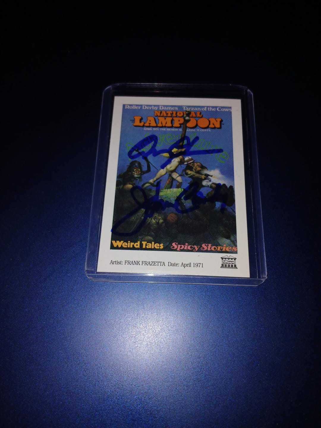 John Candy, Chevy Chase Autographed National Lampoon's Card With Cert ...