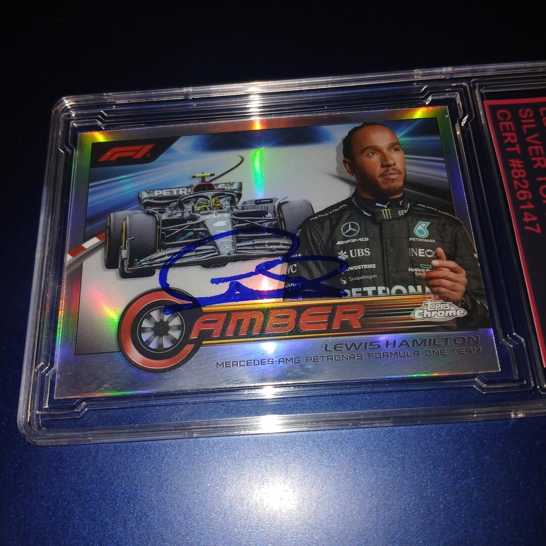 Lewis Hamilton Autographed Card With Cert - Etsy
