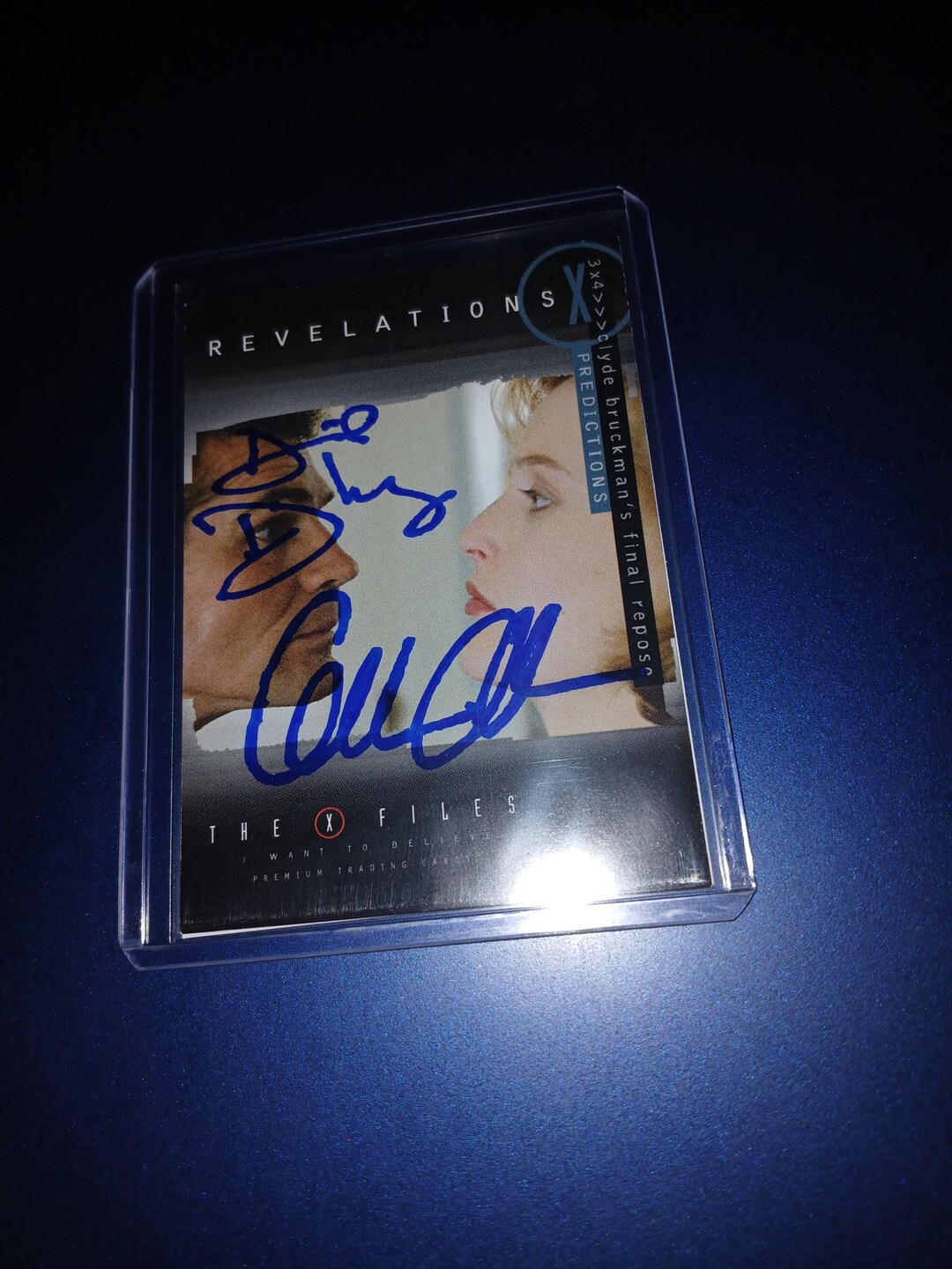 Gillian Anderson, David Duchovny Autographed X-files Card With Coa - Etsy