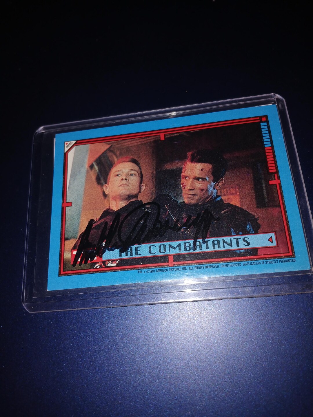 Arnold Schwarzenegger Autographed Terminator Card With Coa - Etsy