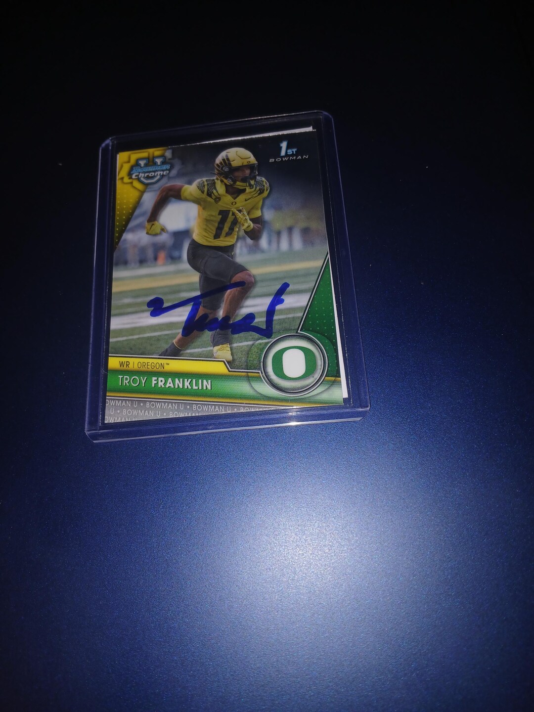 Troy Franklin Autographed Rookie Card With Coa - Etsy