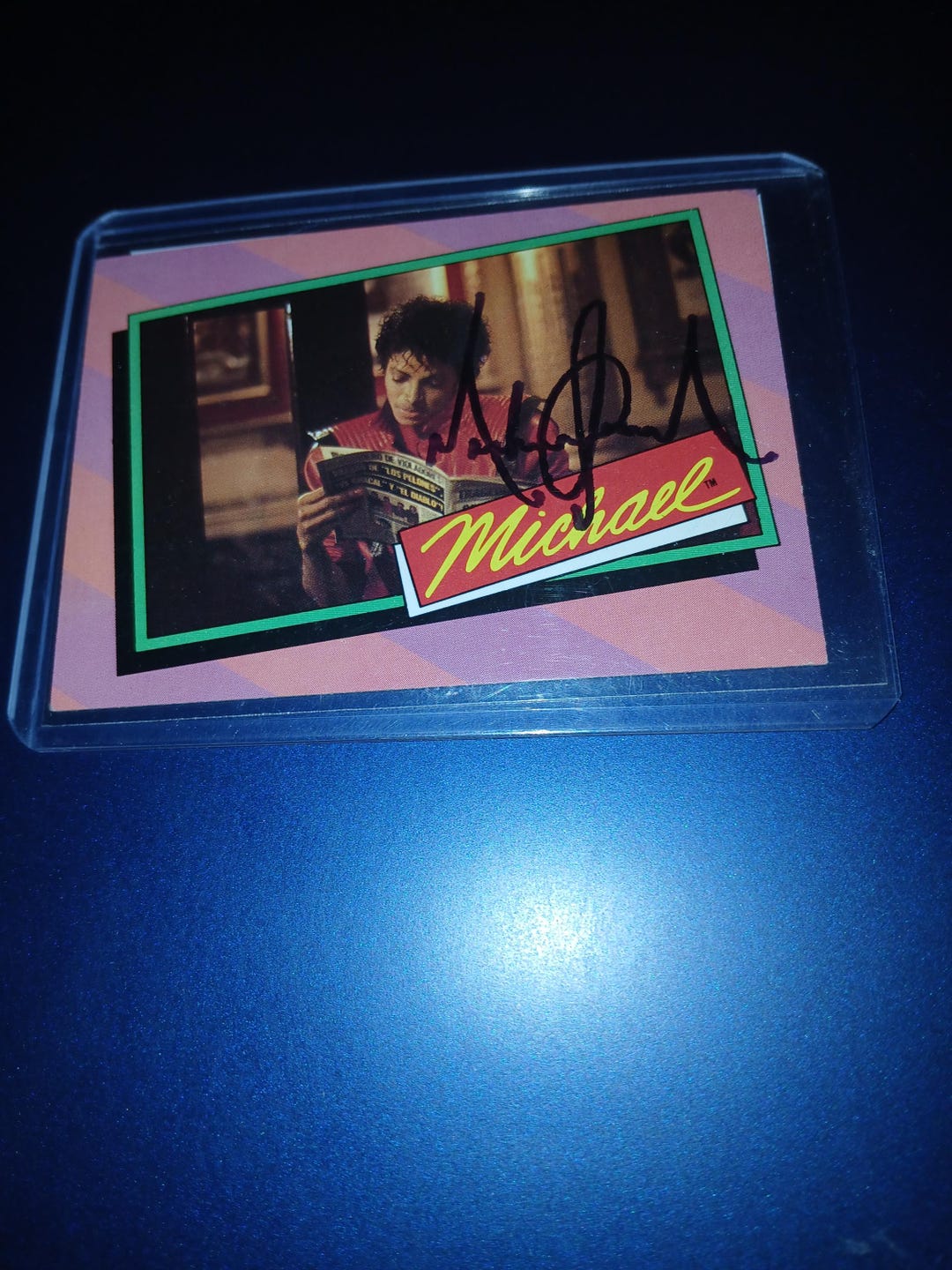 Michael Jackson Autographed Card With Coa - Etsy
