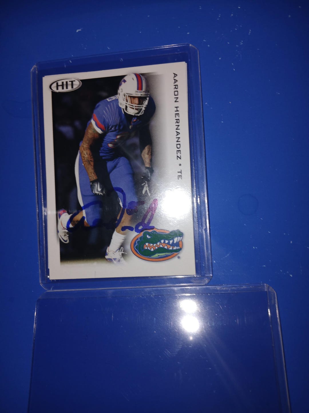Aaron Hernandez Autographed Rookie Card With Coa - Etsy