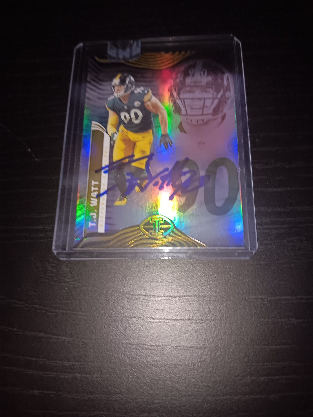 T.J. Watt Autographed Card With Coa - Etsy