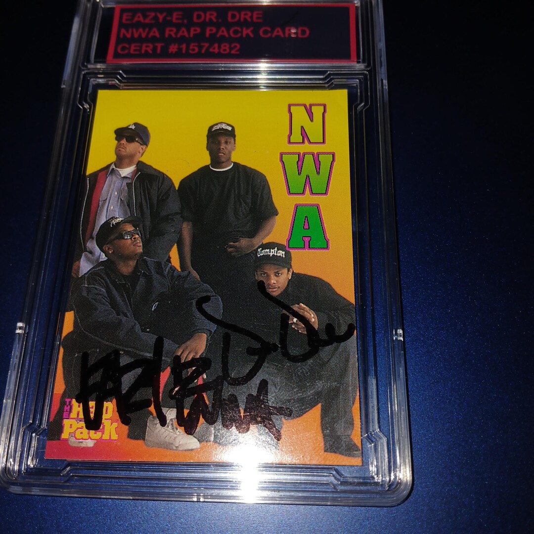 Eazy-e, Dr Dre Autographed Card With Cert - Etsy UK