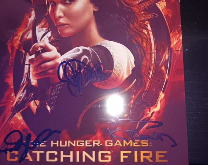 Jennifer Lawrence, Woody Harrelson, Lenny Kravitz Autographed Promo ...