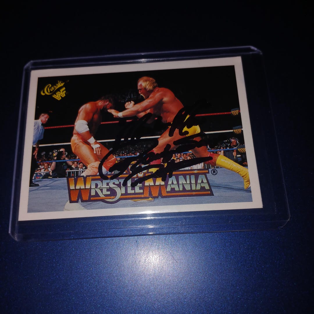 Macho Man Randy Savage Autographed Card With Cert - Etsy