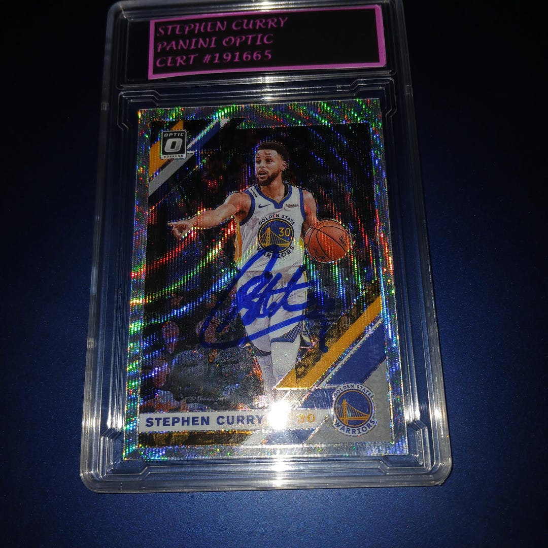 Stephen Curry Autographed Card With Coa - Etsy