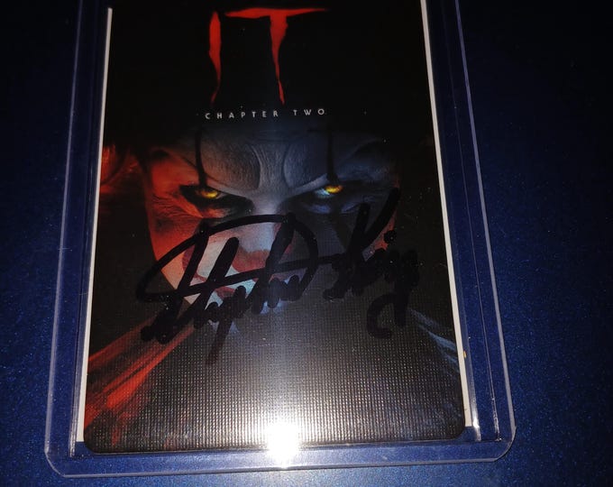 Stephen King Autographed Card With Cert - Etsy